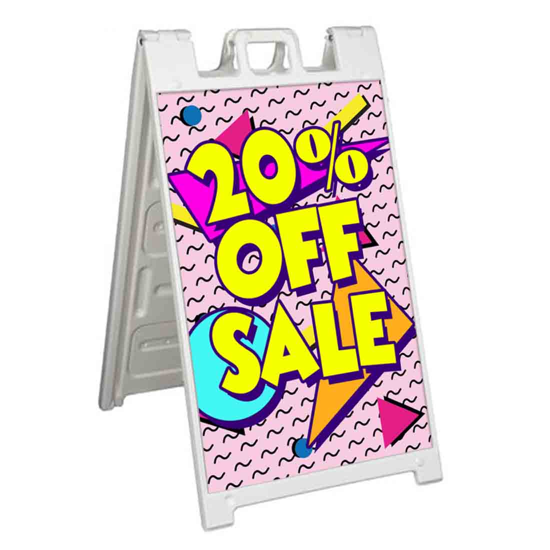 20 Percent Off sale (24" X 36") Standard A-Frame Signicade, Includes ...