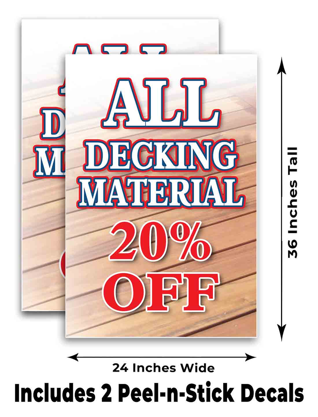 ALL DECKING MATERIAL 20% OFF Signicade 24x36 Aframe Sidewalk Sign ...
