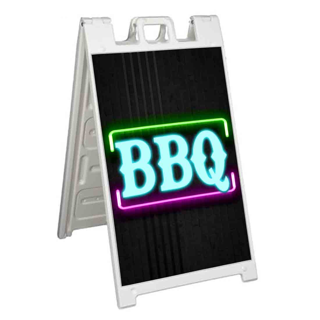 BBQ (24" X 36") Standard A-Frame Signicade, Includes Decal Applied To ...