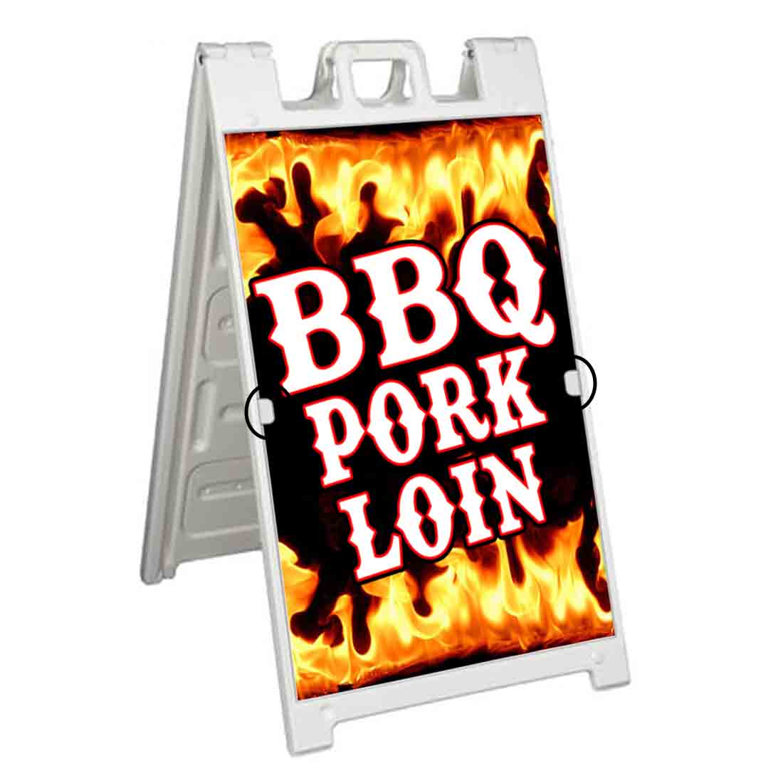 BBQ Pork Loin (24" X 36") Deluxe A-Frame Signicade, Includes 2 ...