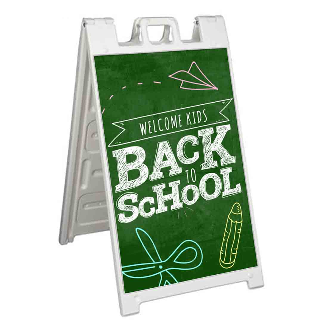 Back to School (24" X 36") Standard A-Frame Signicade, Includes Decal ...