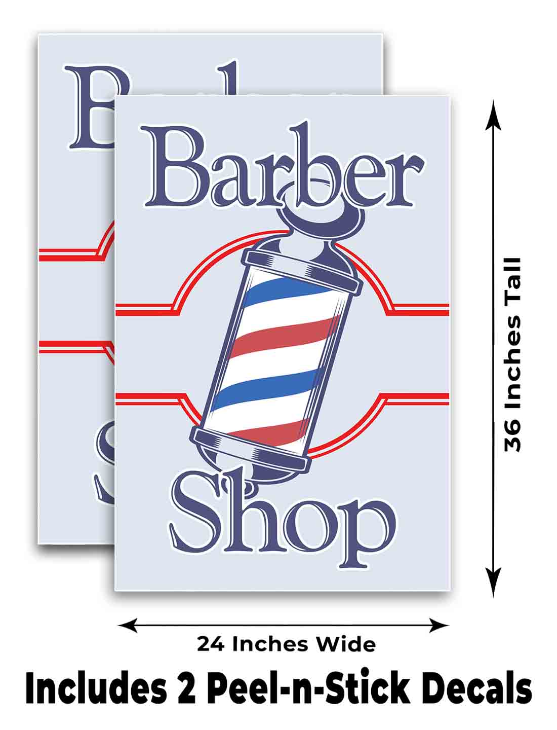 BARBER SHOP Signicade 24x36 Aframe Sidewalk Sign Banner Decal HAIR CUT ...