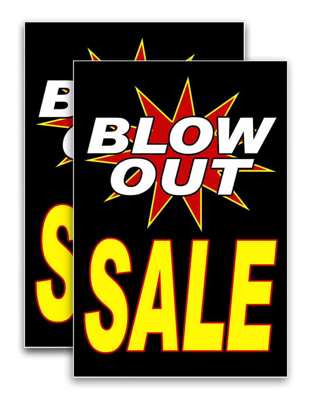 Blow Out Special (24" X 36") Vinyl Decal Only (Pack of 2) |Sign|Sticker ...