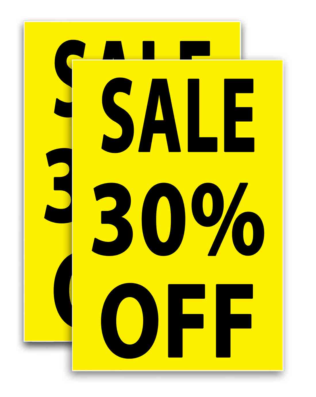 Sale 30 Percent Off (24" X 36") Vinyl Decal Only (Pack of 2) |Sign ...