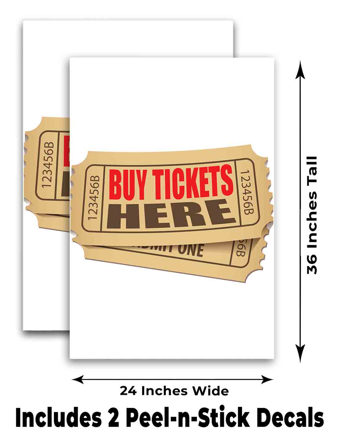 BUY TICKETS HERE Signicade 24x36 Aframe Sidewalk Sign Banner Decal SALE ...