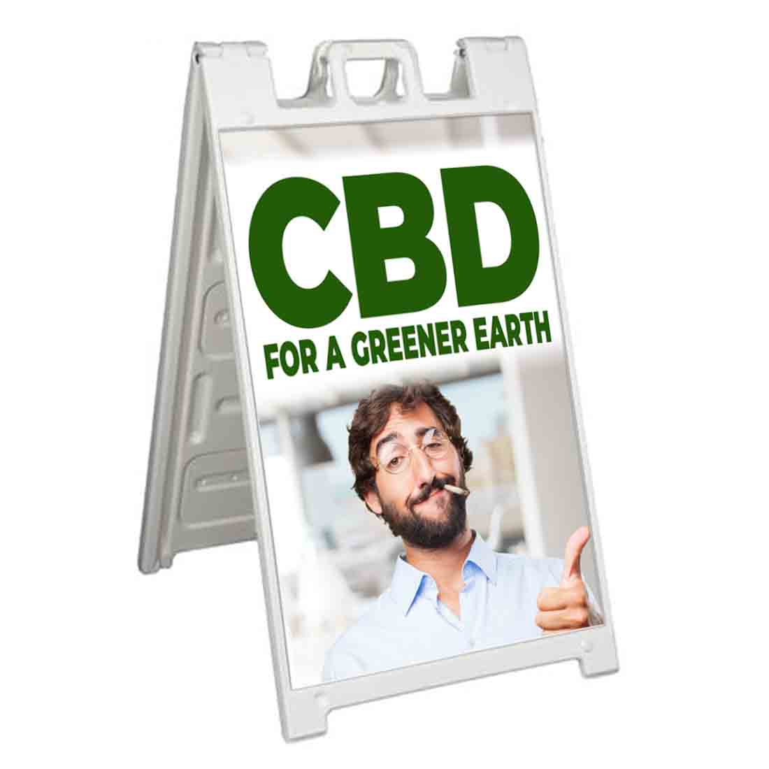CBD For A Greener Earth (24" X 36") Standard A-Frame Signicade ...