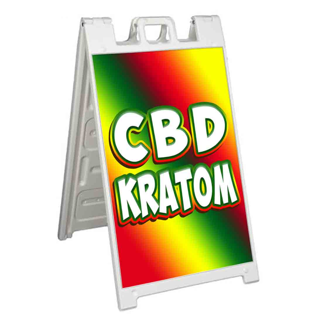 CBD Kratom (24" X 36") Standard A-Frame Signicade, Includes Decal ...