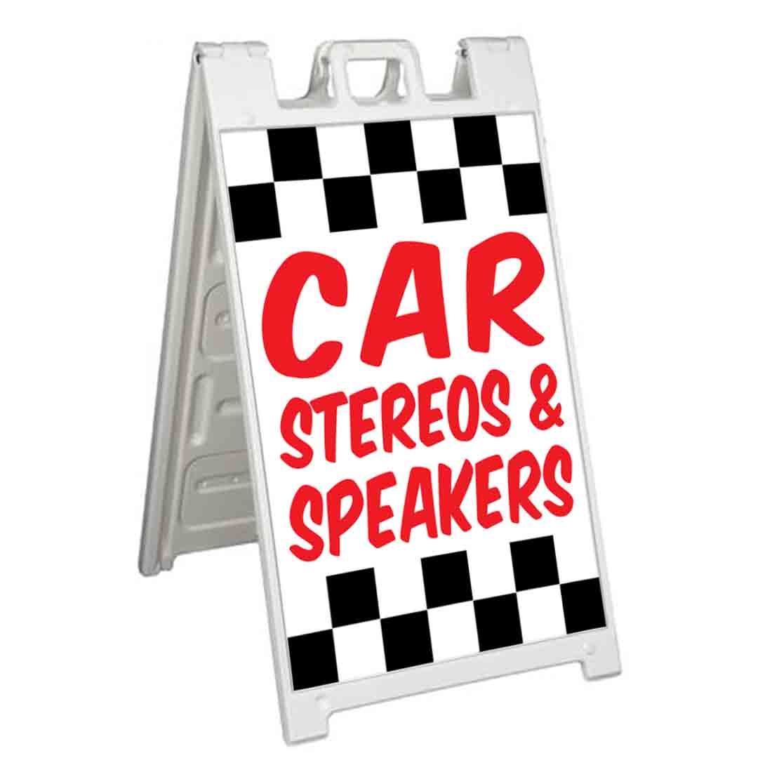 Car Steros And Speakers (24" X 36") Standard A-Frame Signicade ...