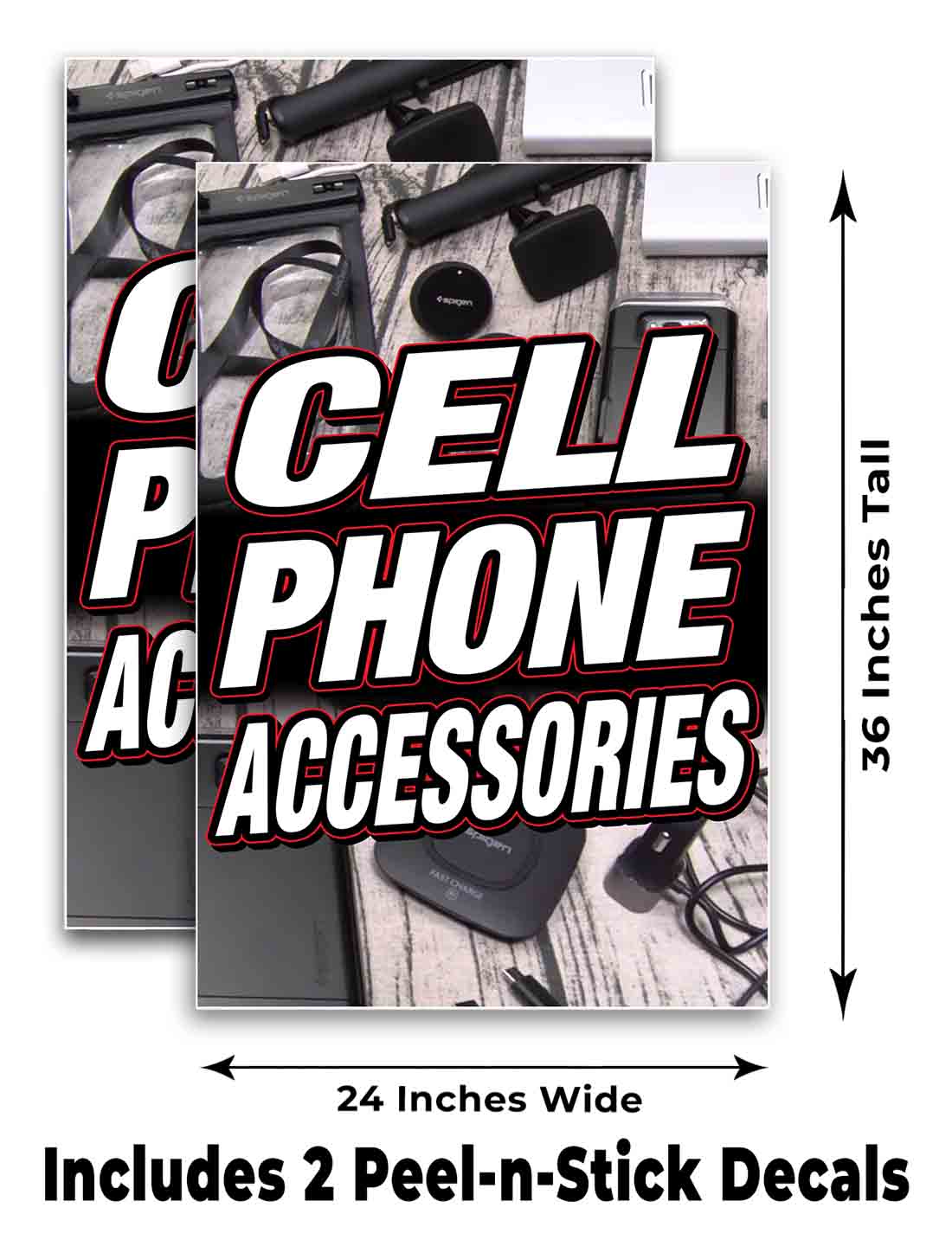 CELL PHONE ACCESSORIES Signicade 24x36 Aframe Sidewalk Sign Banner ...
