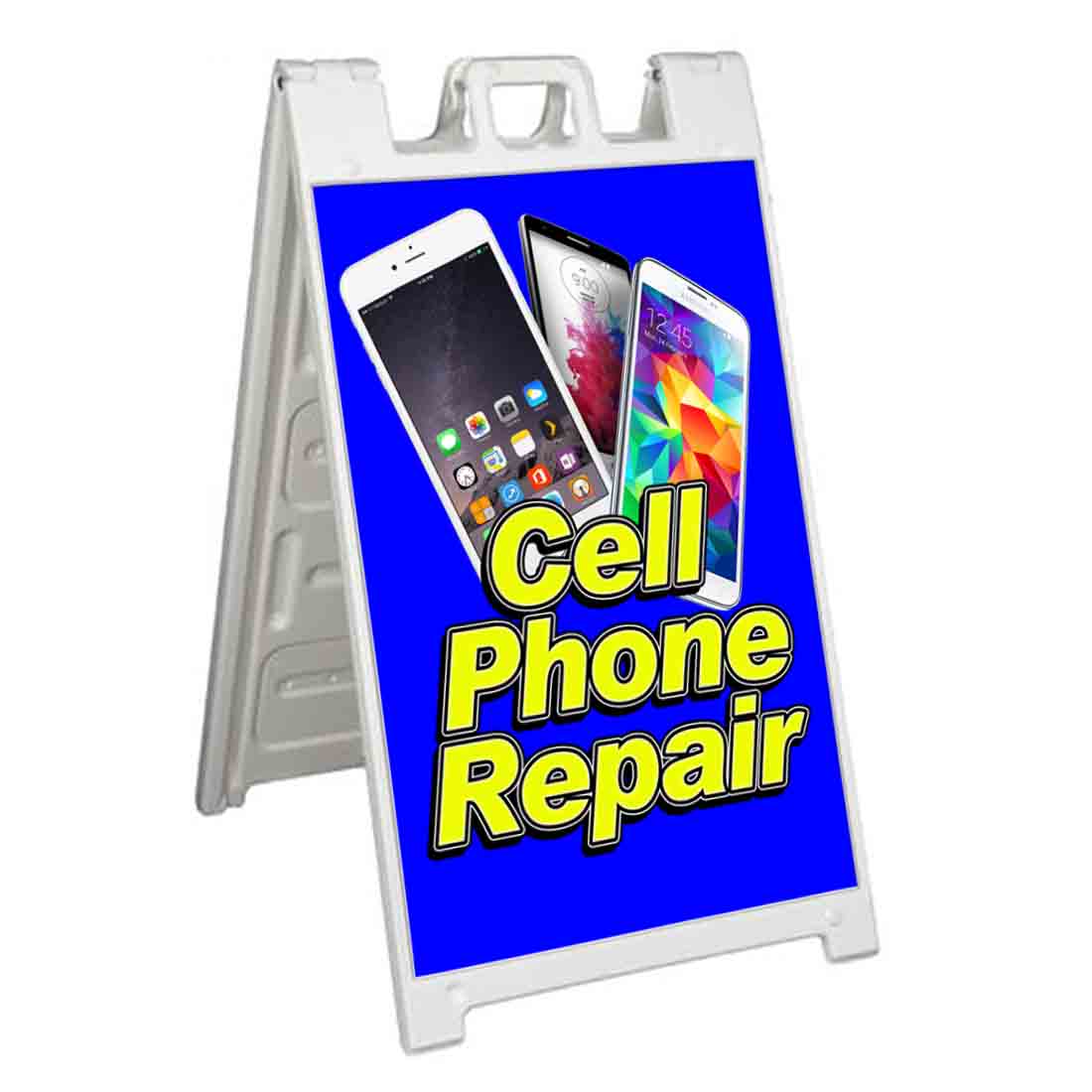 Cell Phone Repair (24" X 36") Standard A-Frame Signicade, Includes ...