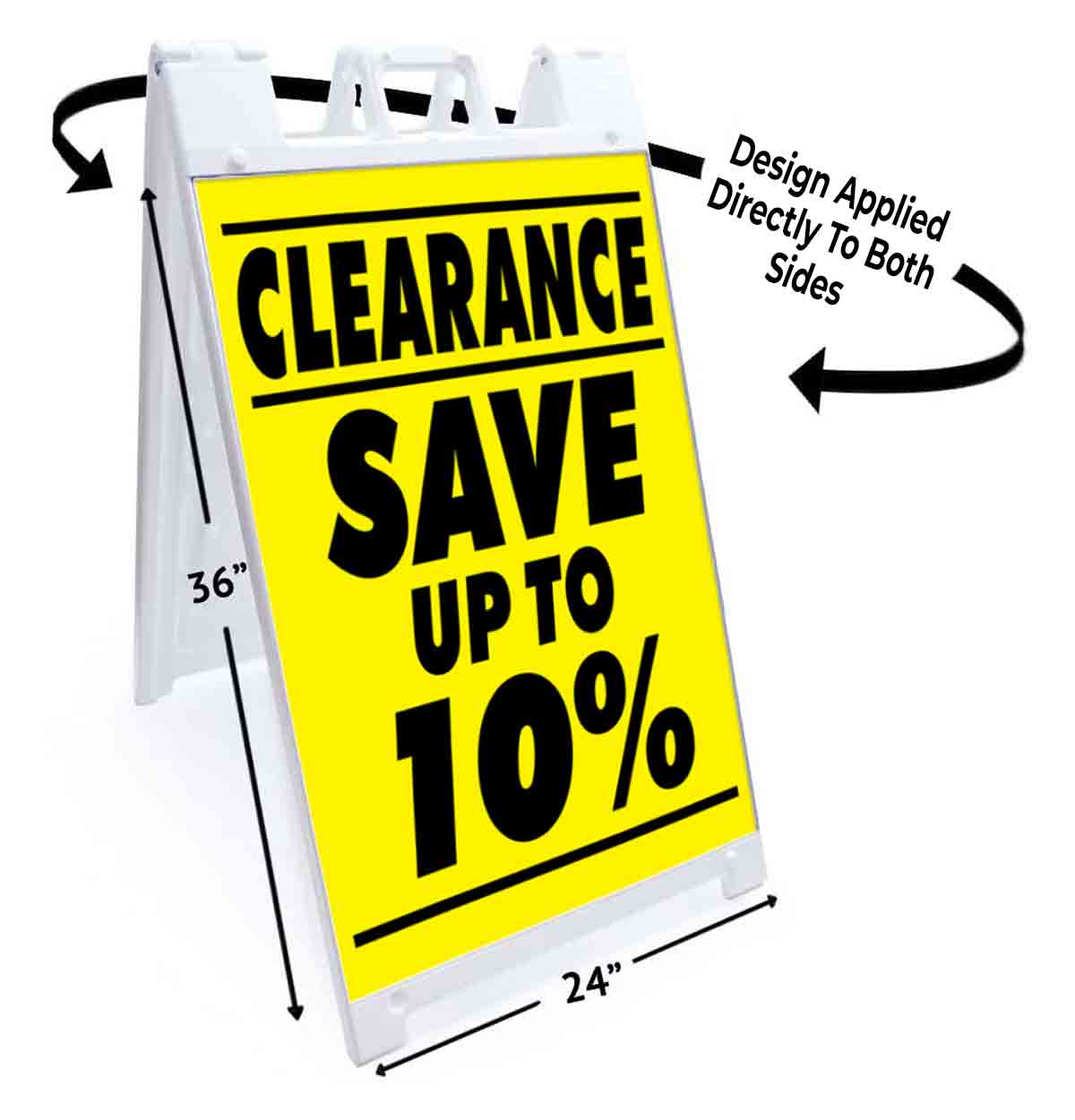 CLEARANCE SAVE UP TO 10% Signicade 24x36 Aframe Sidewalk Sign Banner ...