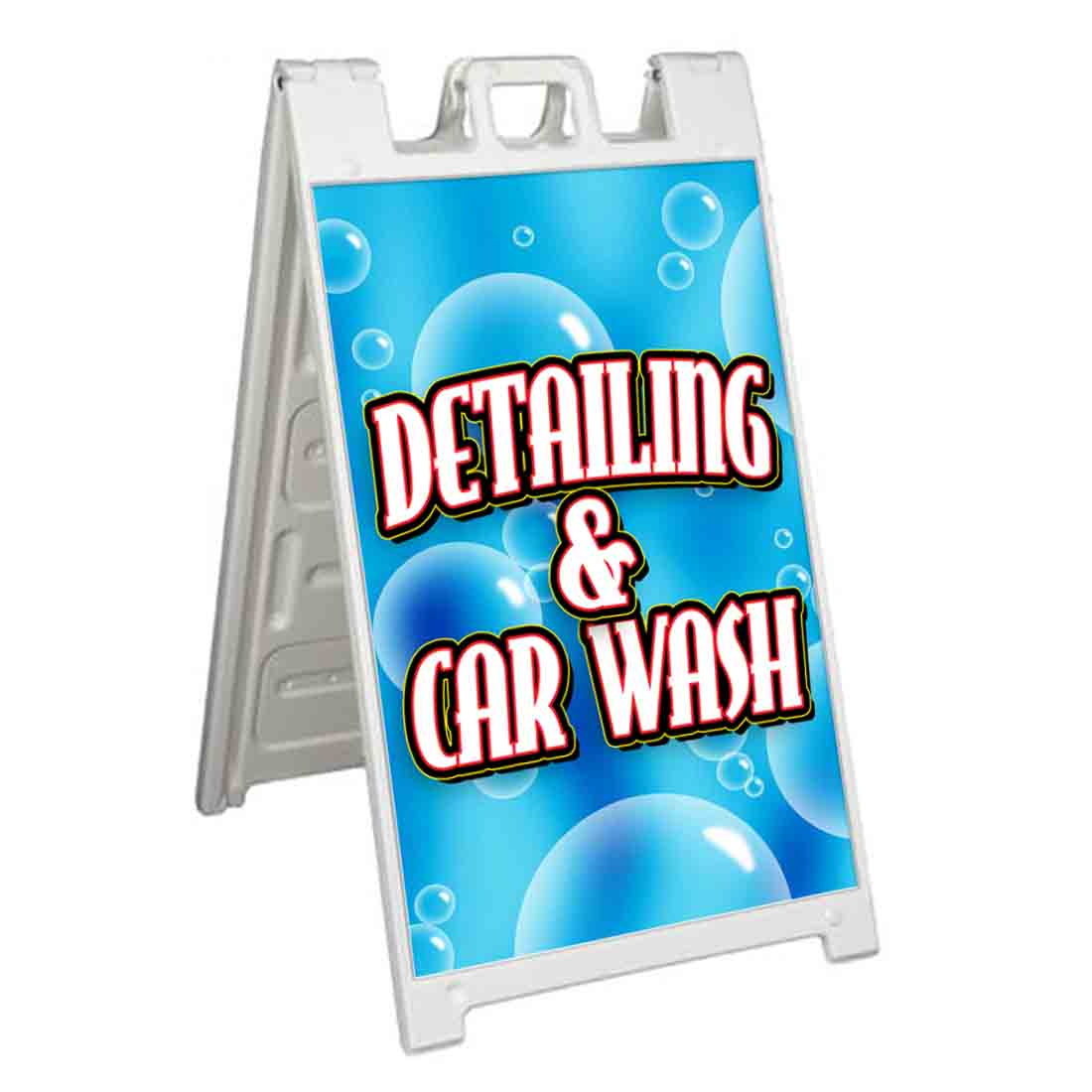 Detailing and Car Wash (24" X 36") Standard A-Frame Signicade, Includes ...