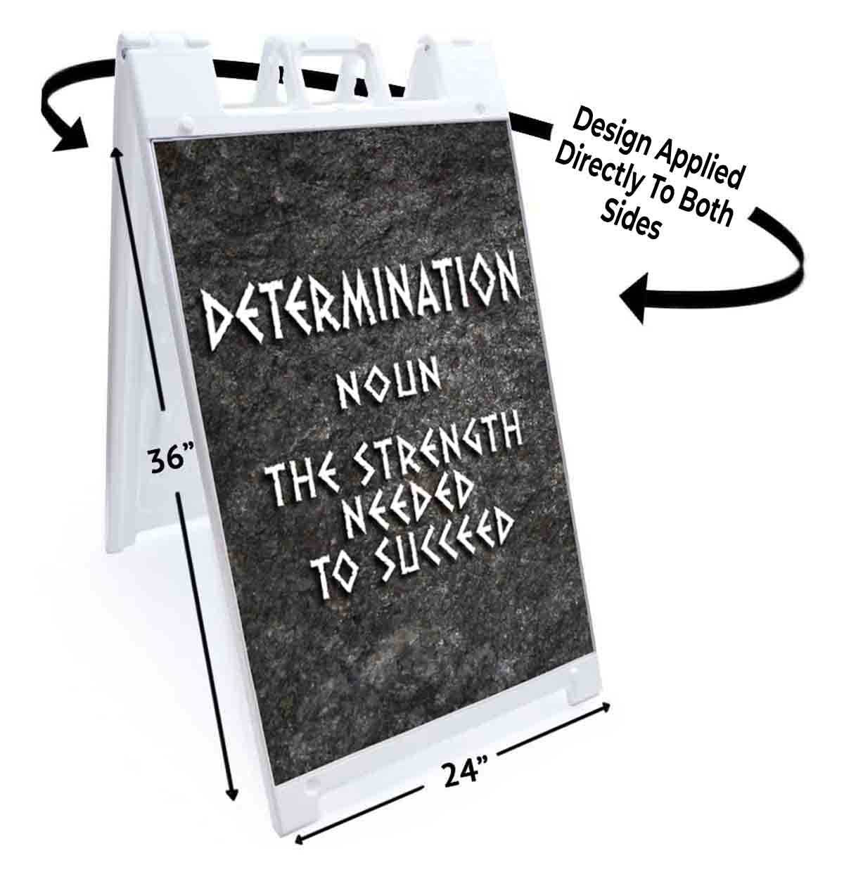 DETERMINATION DEFINITION Signicade 24x36 Aframe Sidewalk Sign Banner ...