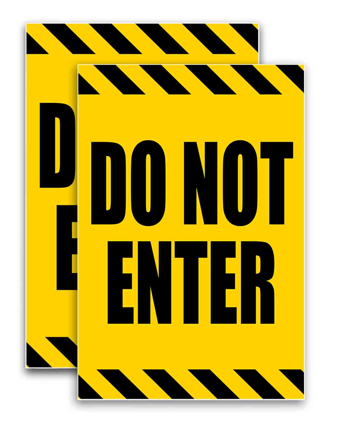 Do Not Enter (24" X 36") Vinyl Decal Only (Pack of 2) |Sign|Sticker ...