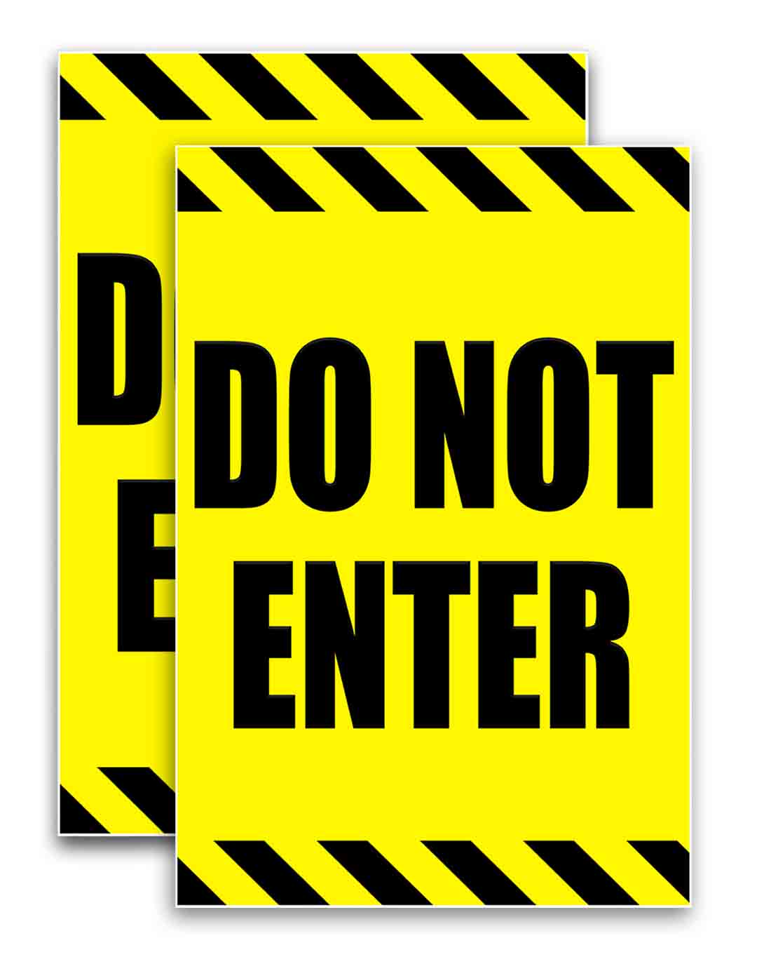 Do Not Enter (24" X 36") Vinyl Decal Only (Pack of 2) |Sign|Sticker ...