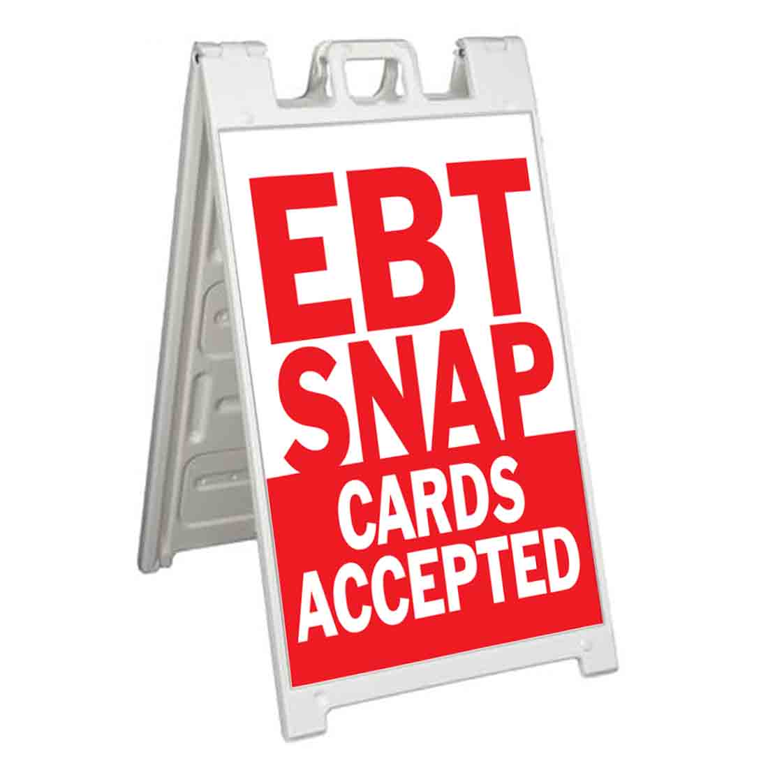EBT Snap Accepted (24" X 36") Standard A-Frame Signicade, Includes ...
