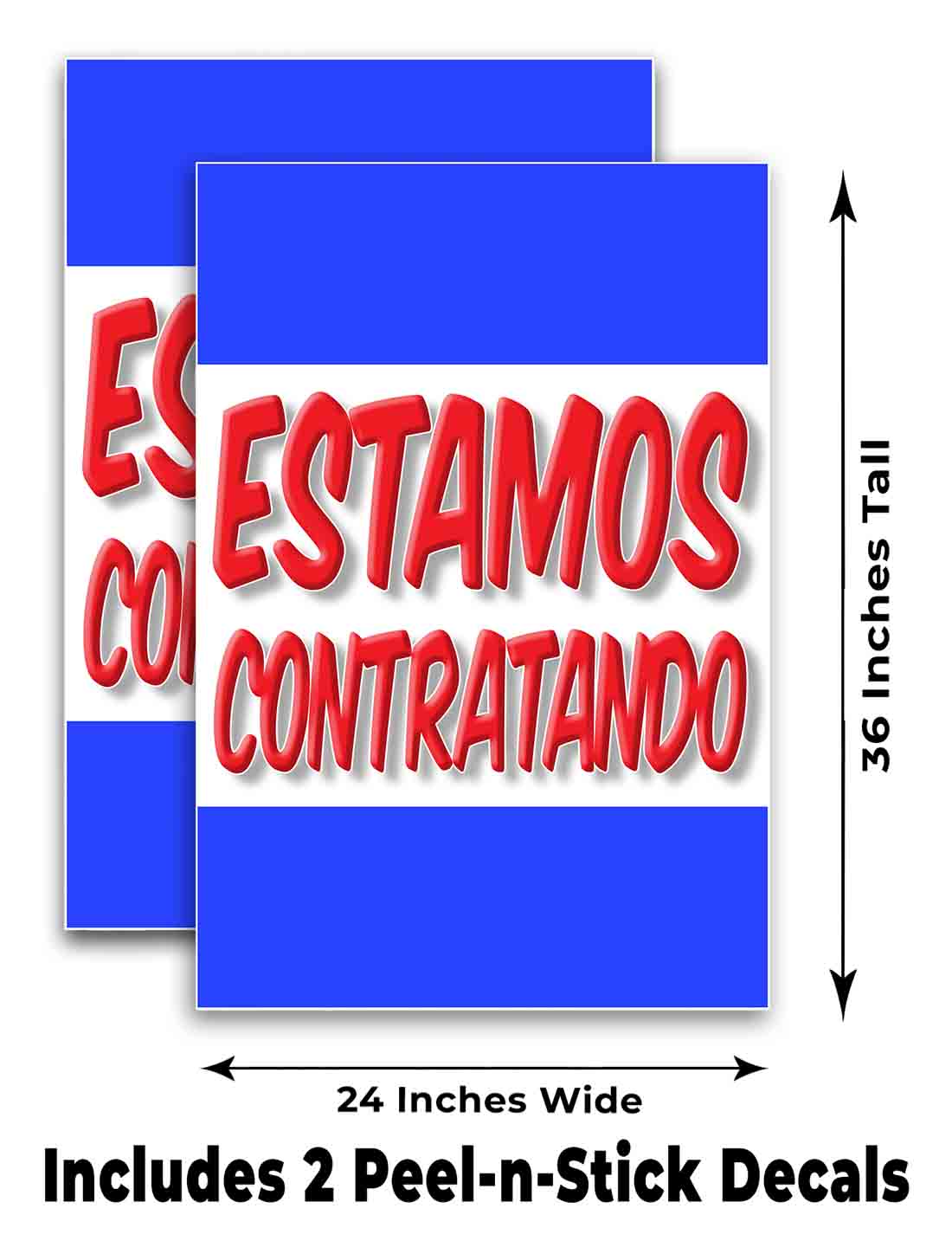 ESTAMOS CONTRATANDO Signicade 24x36 Aframe Sidewalk Sign Banner Decal ...