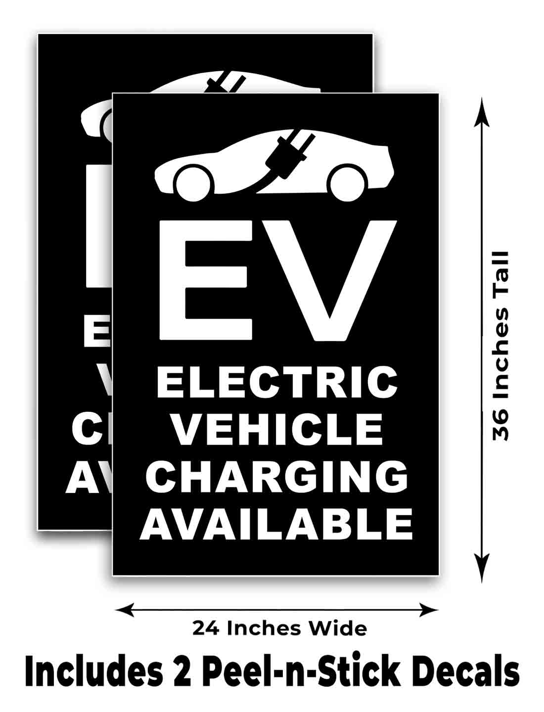 ELECTRIC VEHICLE CHARGING Signicade 24x36 Aframe Sidewalk Sign Banner ...