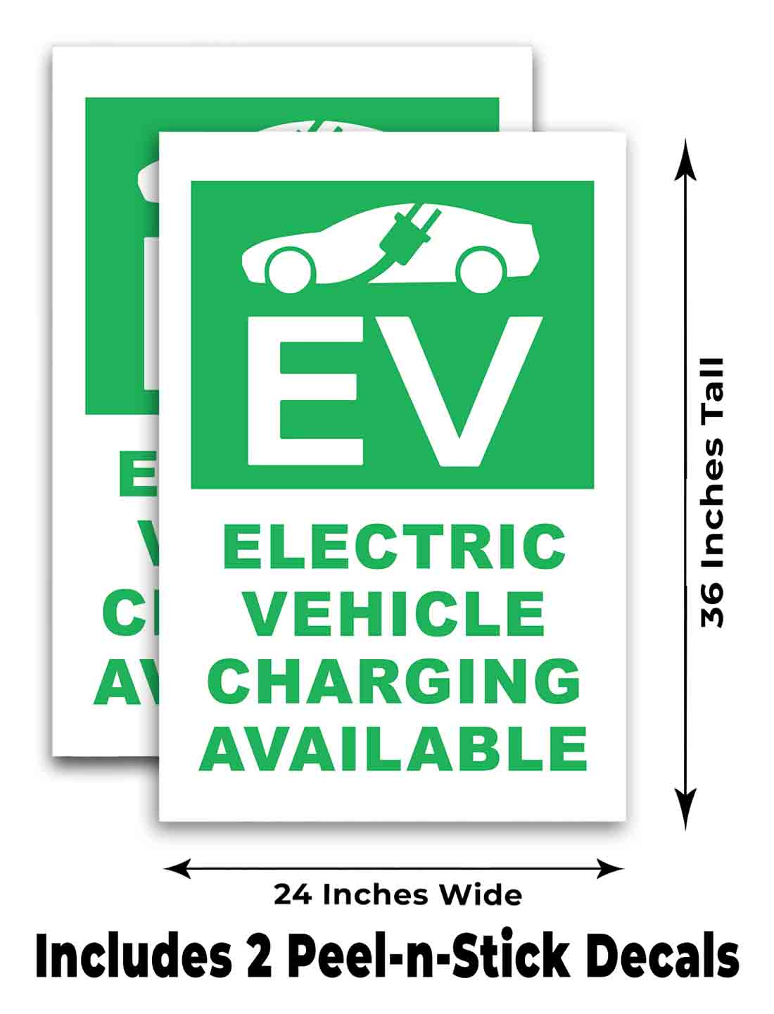 ELECTRIC VEHICLE CHARGING Signicade 24x36 Aframe Sidewalk Sign Banner ...
