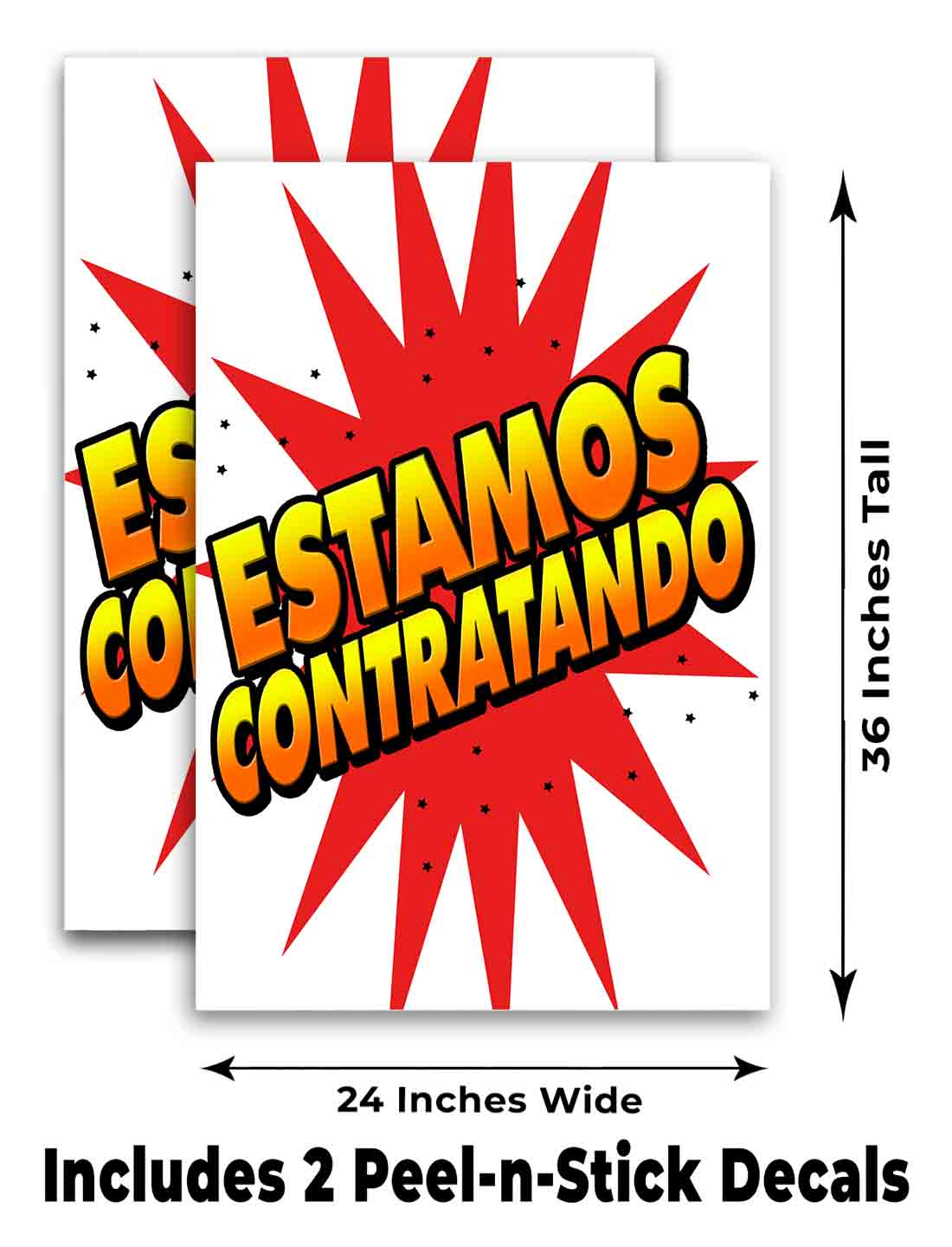 ESTAMOS CONTRATANDO Signicade 24x36 Aframe Sidewalk Sign Banner Decal ...