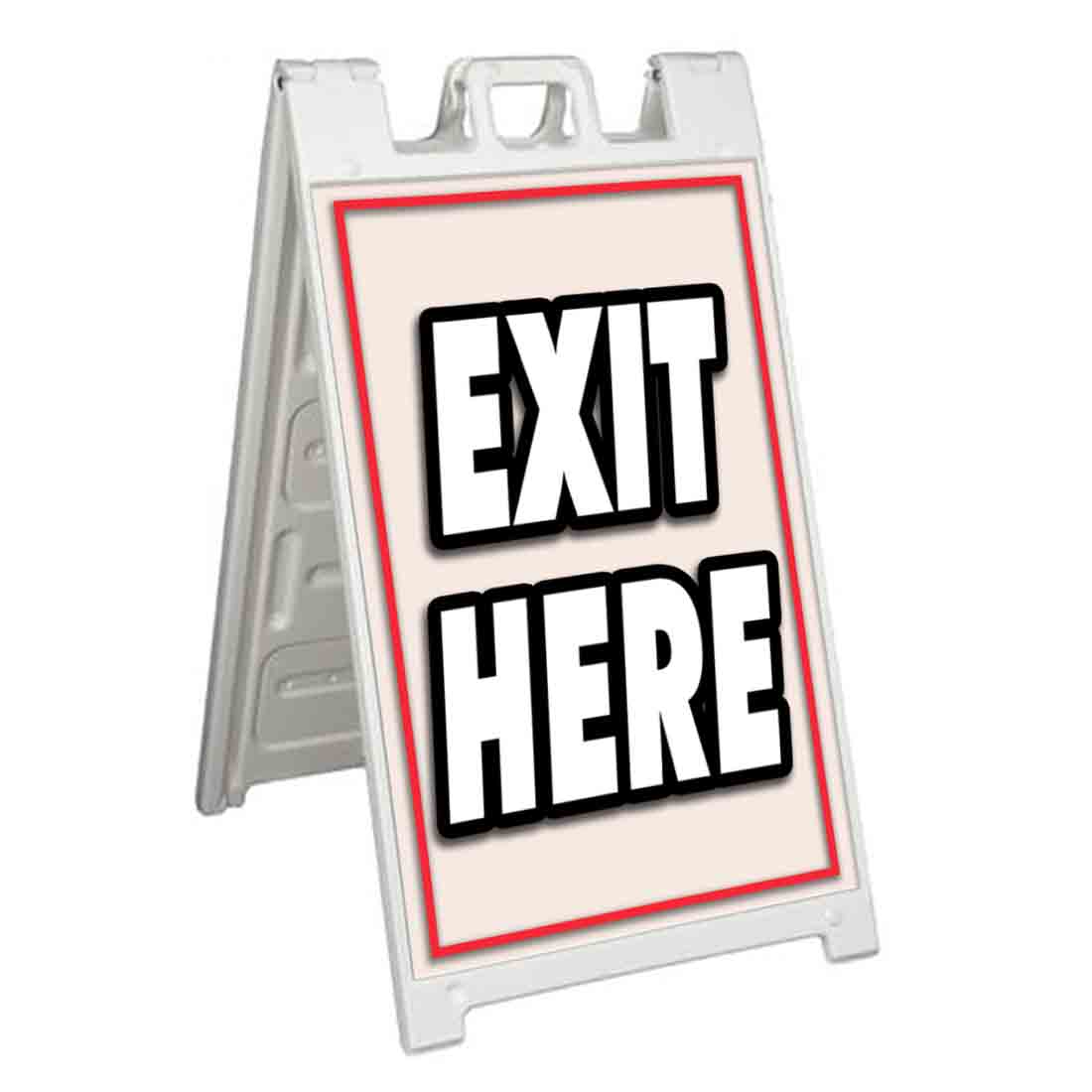 Exit Here (24" X 36") Standard A-Frame Signicade, Includes Decal ...