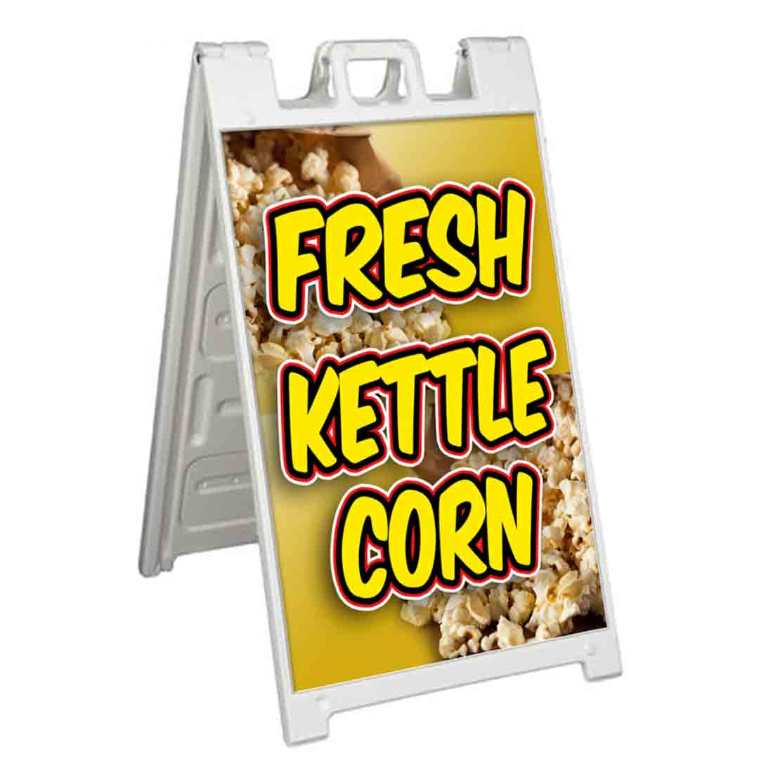 Fresh Kettle Corn (24" X 36") Standard A-Frame Signicade, Includes ...