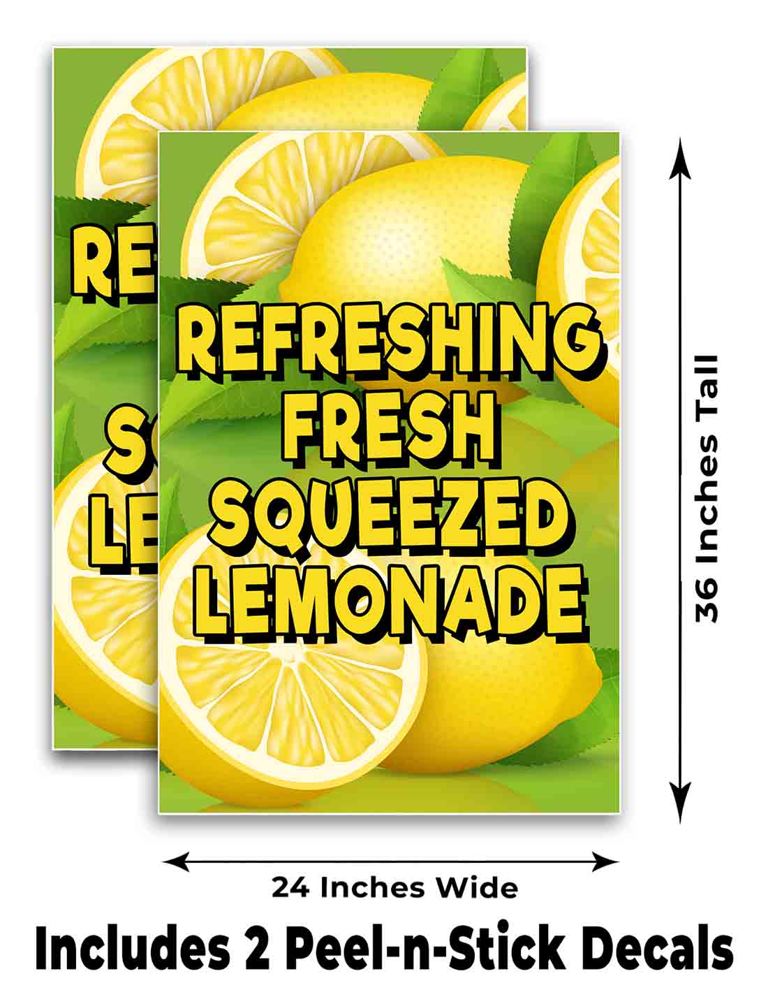 FRESH SQUEEZED LEMONADE Signicade 24x36 Aframe Sidewalk Sign Banner ...