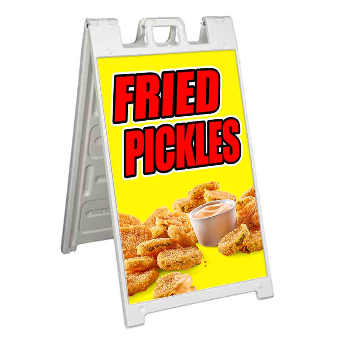 Fried Pickles (24" X 36") Standard A-Frame Signicade, Includes Decal ...