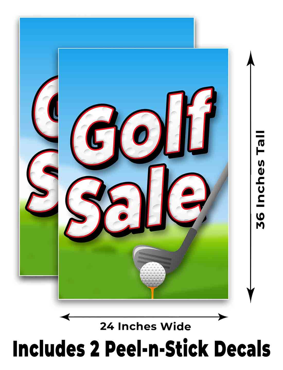 GOLF SALE Signicade 24x36 Aframe Sidewalk Decal Sign Banner SPORTS ...