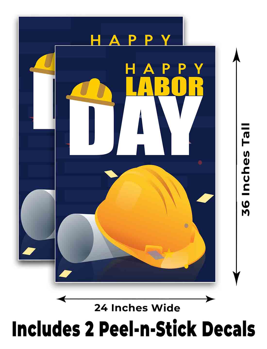 HAPPY LABOR DAY Signicade 24x36 Aframe Sidewalk Sign Banner Decal ...