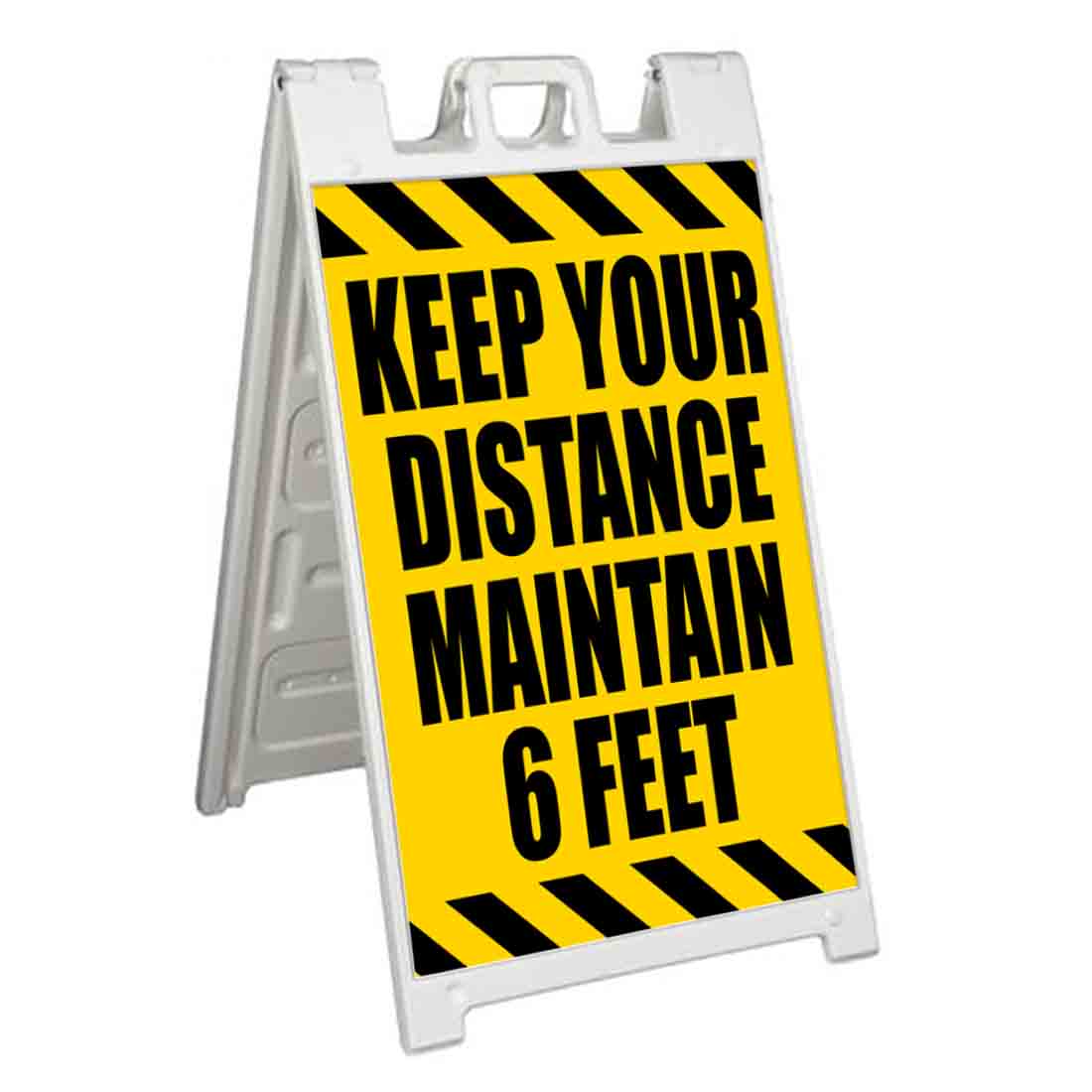 Keep Your Distance Maintain 6 Feet (24" X 36") Standard A-Frame ...
