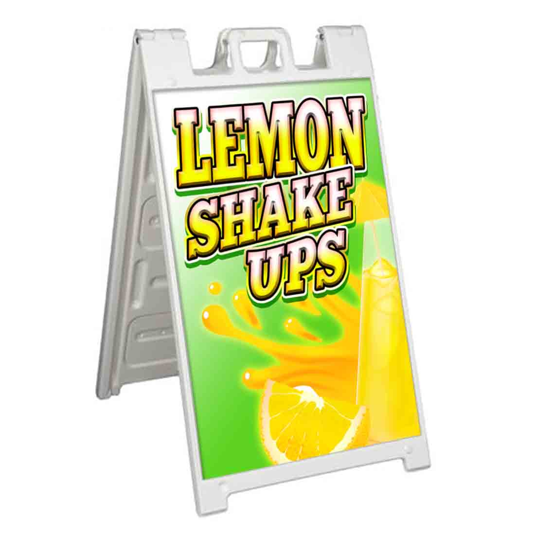 Lemon Shake Ups (24" X 36") Standard A-Frame Signicade, Includes Decal ...