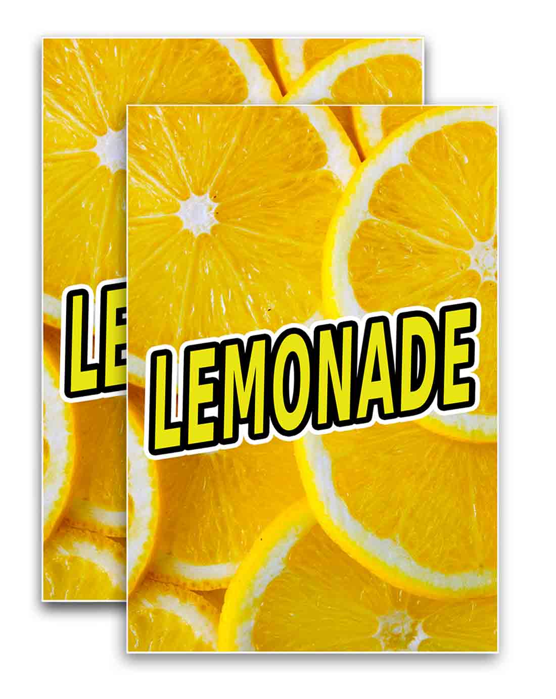 Lemonade (24" X 36") Vinyl Decal Only (Pack of 2) |Sign|Sticker|Poster ...