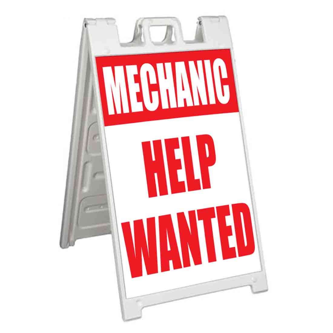 Mechanic Help Wanted (24" X 36") Standard A-Frame Signicade, Includes ...