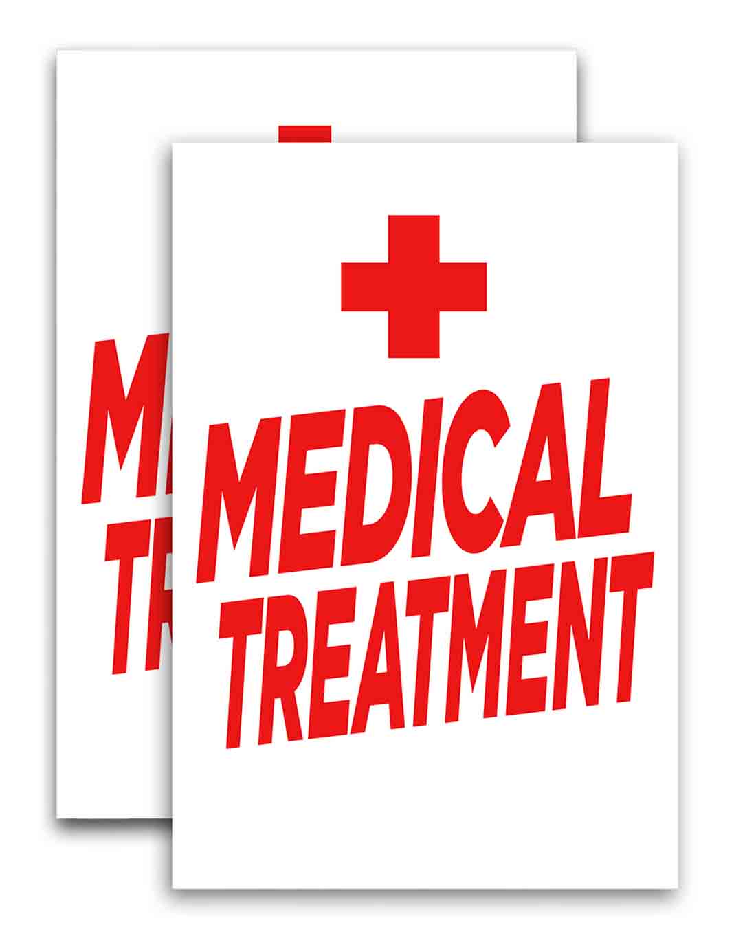 Medical Treatment (24" X 36") Vinyl Decal Only (Pack of 2) |Sign ...