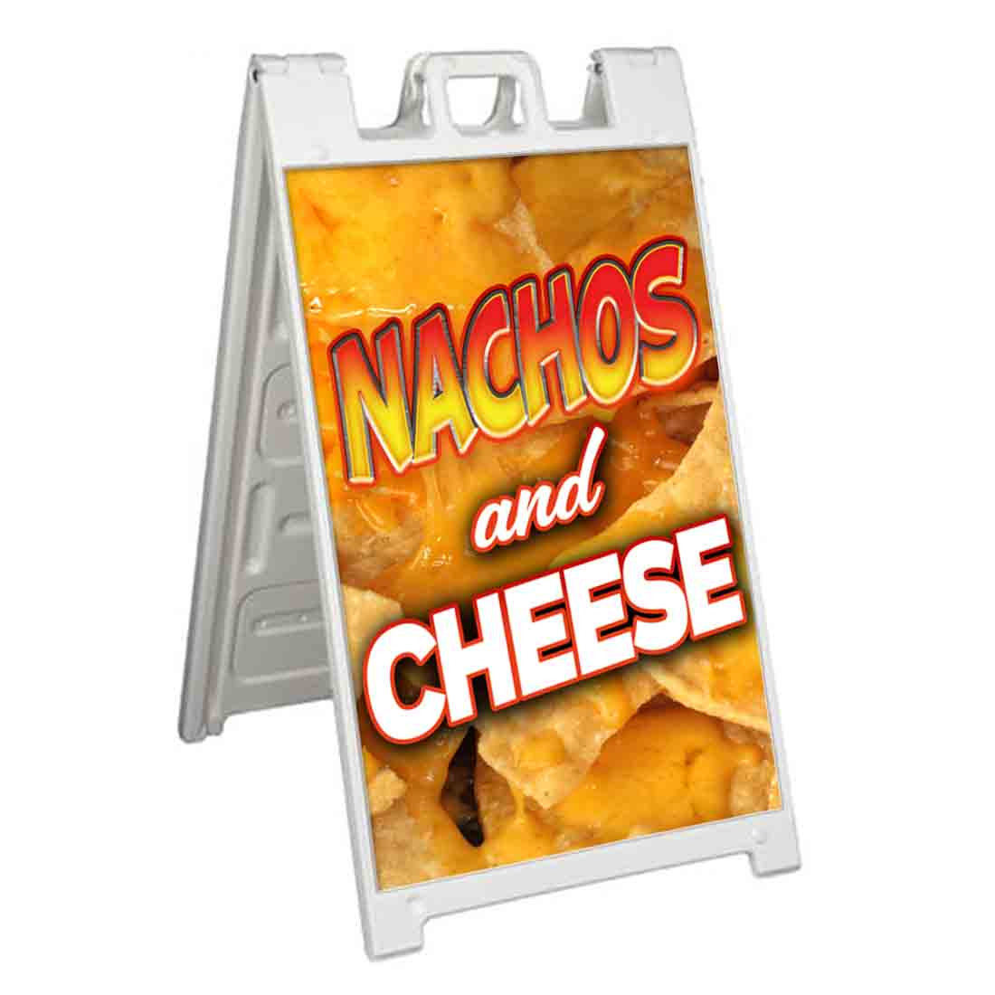 Nachos and Cheese (24" X 36") Standard A-Frame Signicade, Includes ...