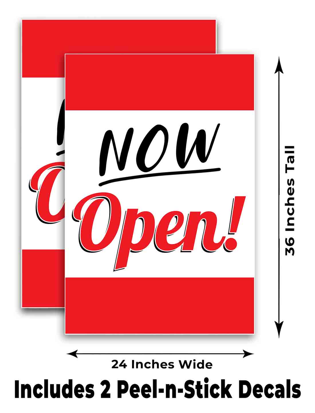 NOW OPEN Signicade 24x36 Aframe Sidewalk Sign Banner Decal NOW SERVING ...