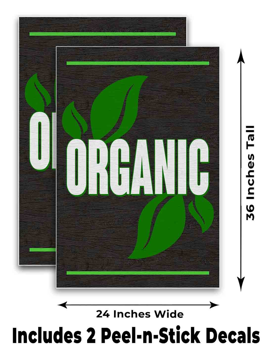 ORGANIC Signicade 24x36 Aframe Sidewalk Sign Banner Decal NATURAL ...