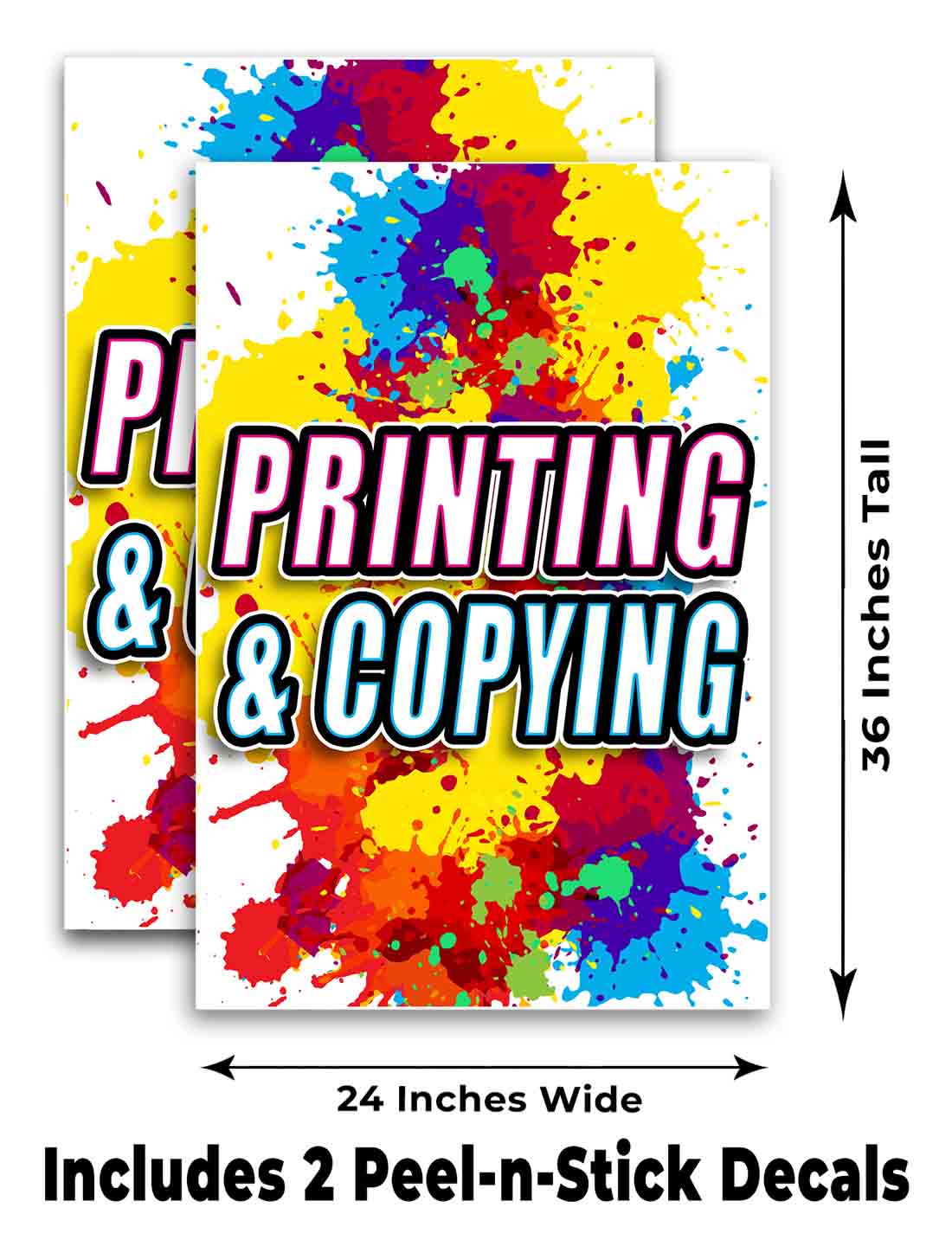 PRINTING AND COPYING Signicade 24x36 Aframe Sidewalk Sign Banner Decal ...
