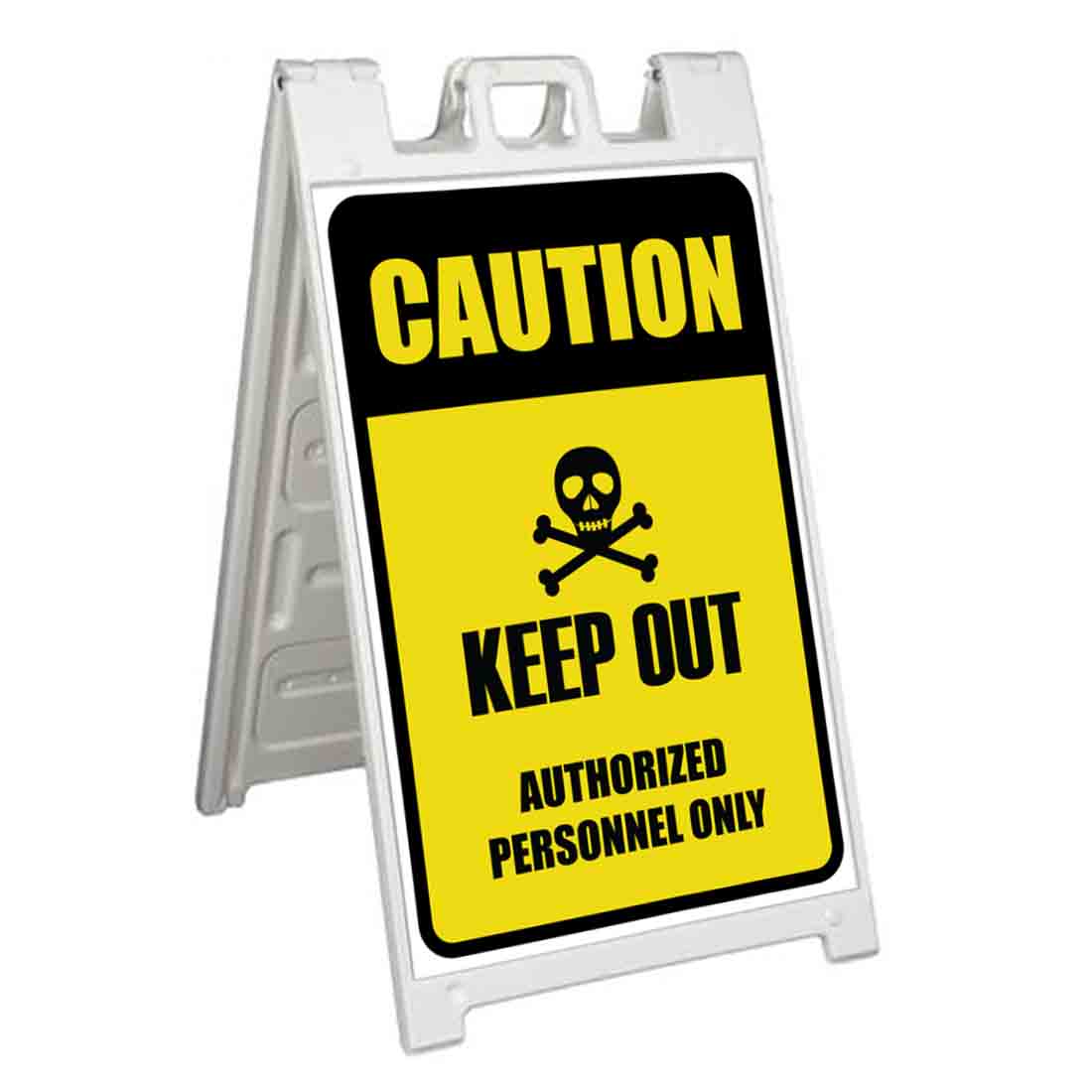 CAUTION KEEP OUT Signicade 24x36 Aframe Sidewalk Sign Banner Decal ...