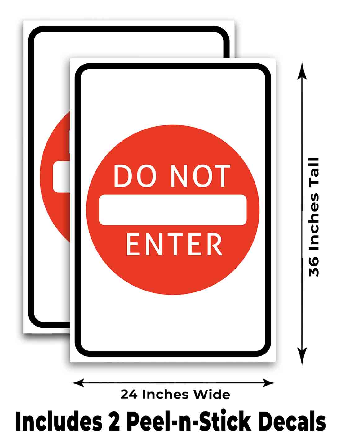 DO NOT ENTER Signicade 24x36 Aframe Sidewalk Sign Banner Decal WARNING ...