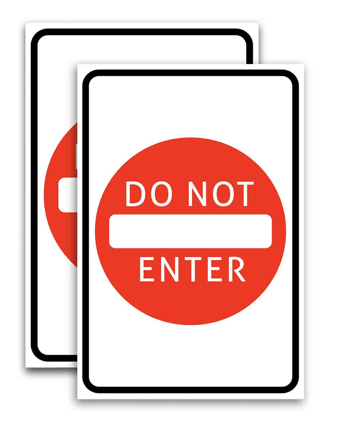 Do Not Enter (24" X 36") Vinyl Decal Only (Pack of 2) |Sign|Sticker ...