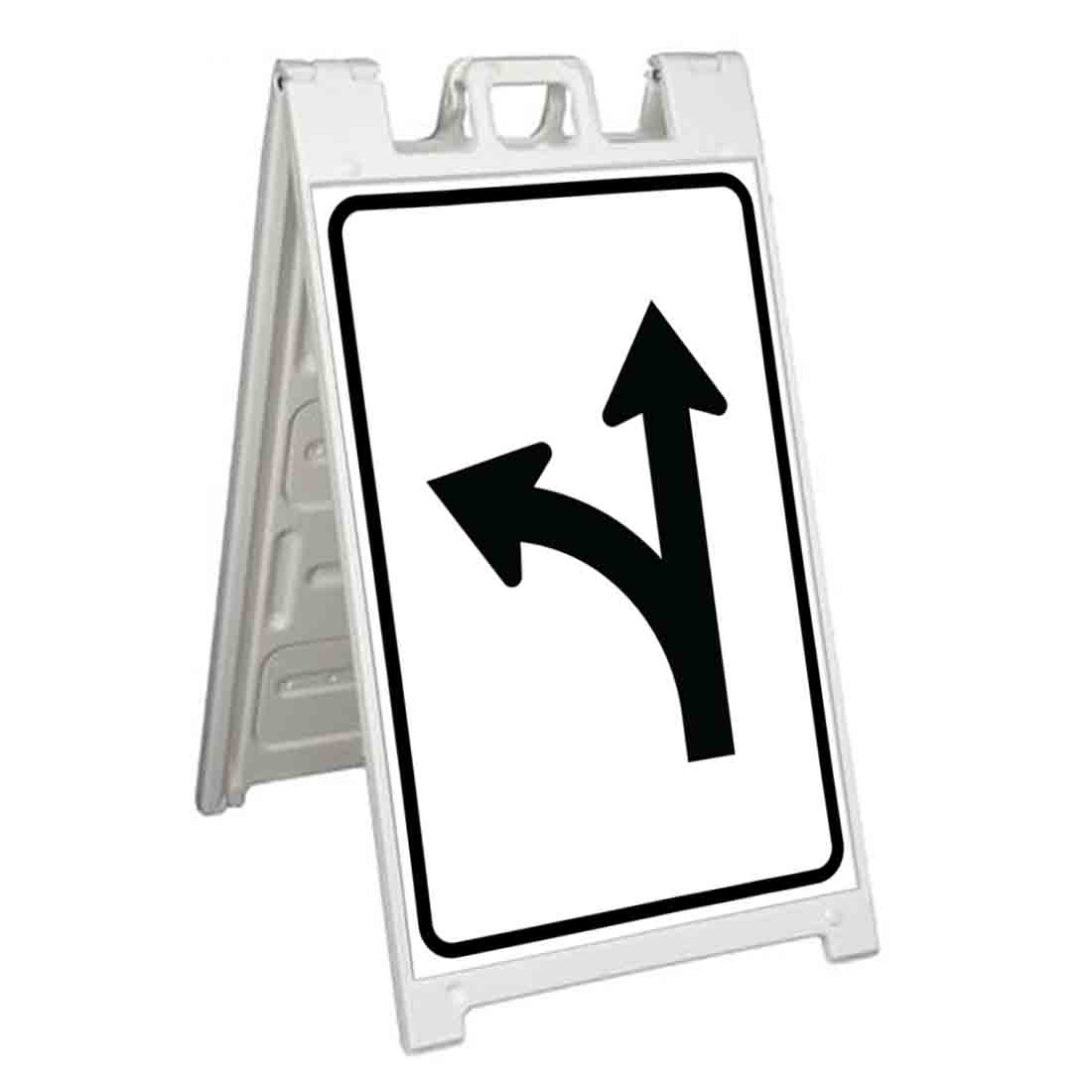 LEFT TURN OR STRAIGHT Signicade 24x36 Aframe Sidewalk Sign Banner Decal ...