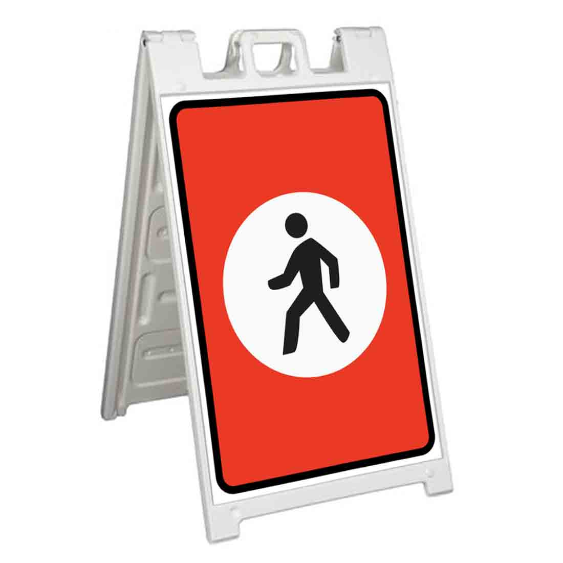Walking (24" X 36") Standard A-Frame Signicade, Includes Decal Applied ...