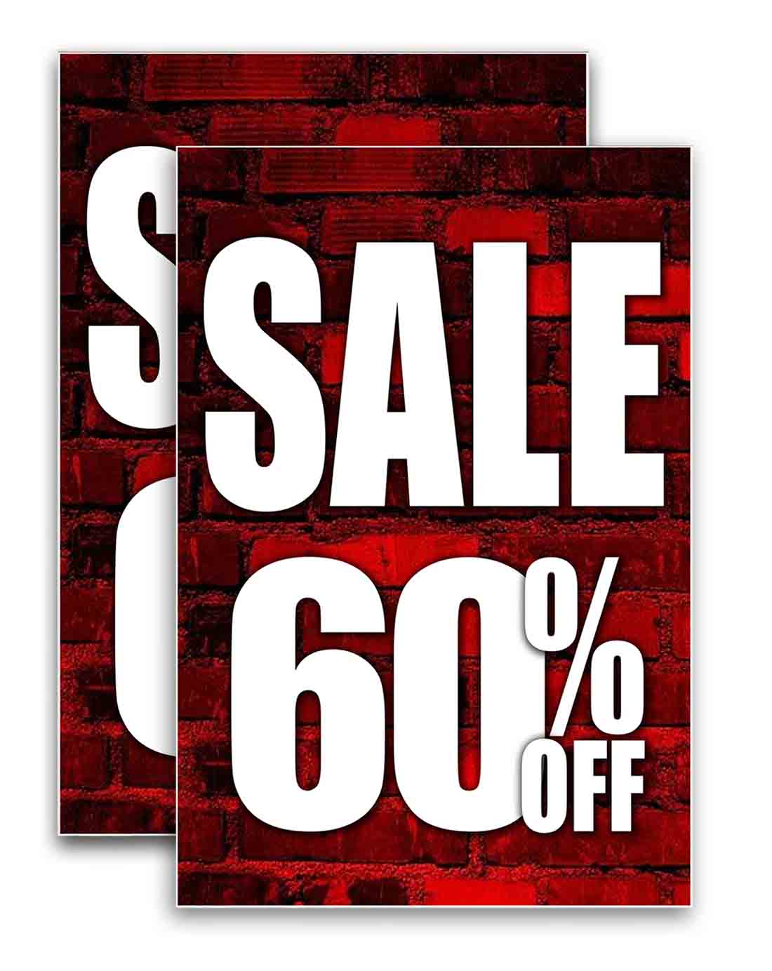 Sale 60 Percent Off (24" X 36") Vinyl Decal Only (Pack of 2) |Sign ...