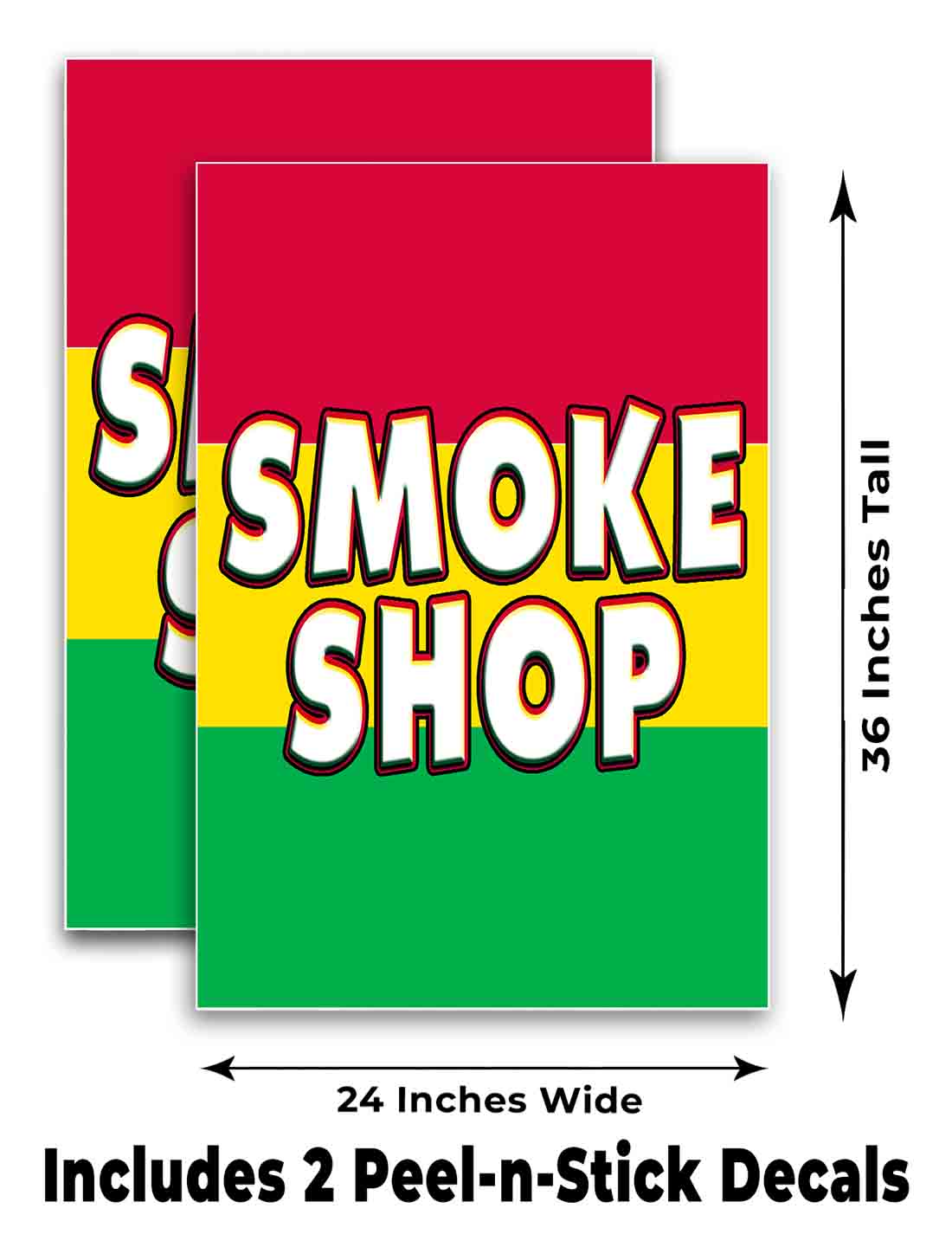 SMOKE SHOP Signicade 24x36 Aframe Sidewalk Sign Banner Decal STORE ...