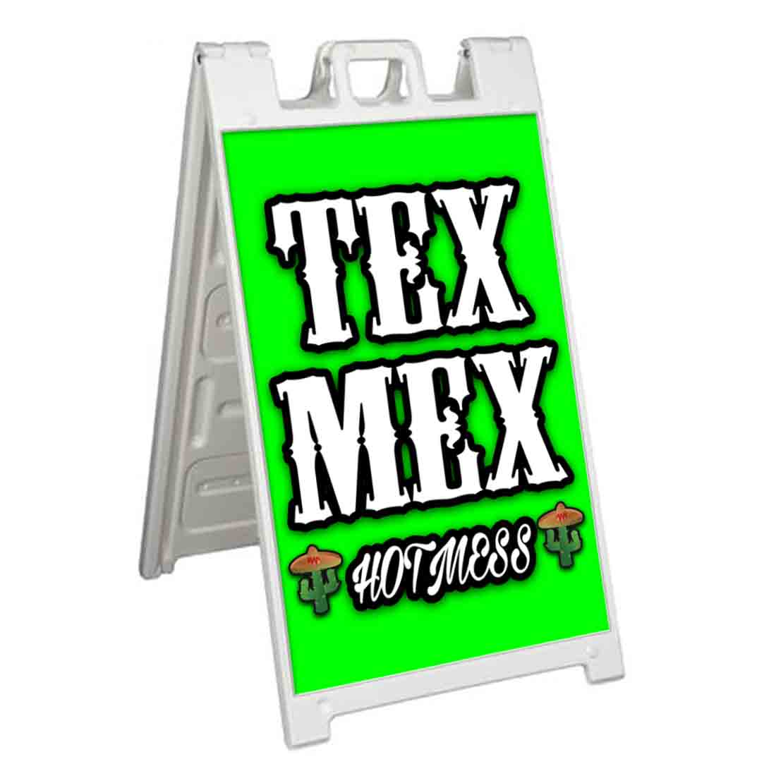 Tex Mex Hot Mess (24" X 36") Standard A-Frame Signicade, Includes Decal ...