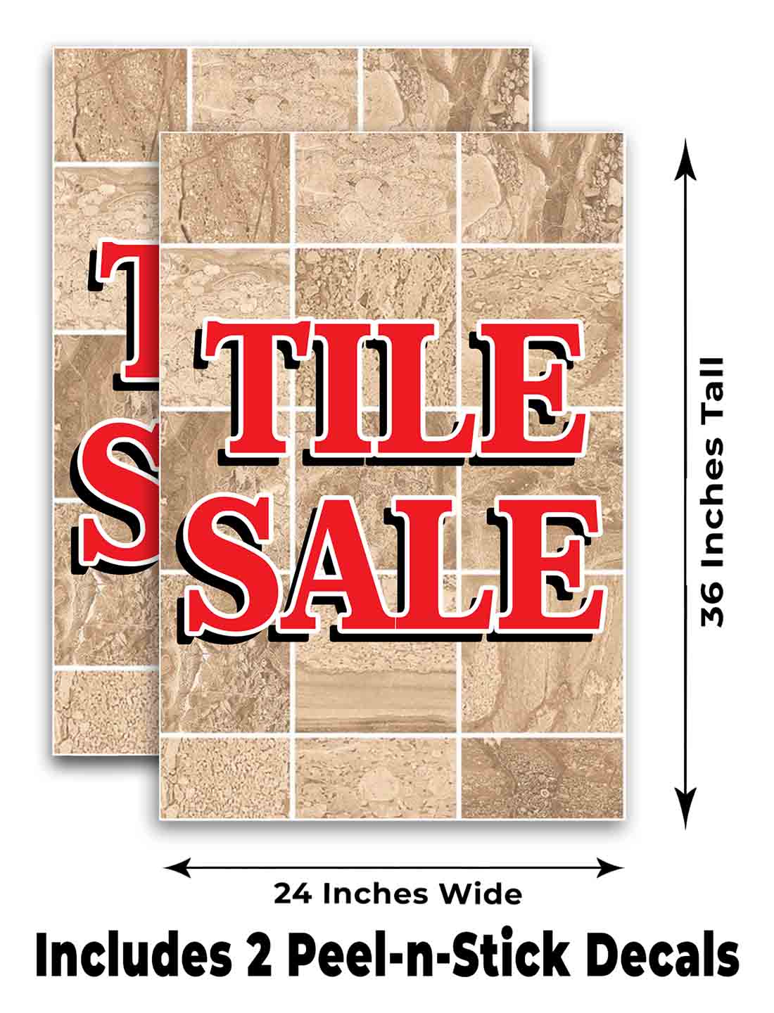 TILE SALE Signicade 24x36 Aframe Sidewalk Decal Sign Banner FLOORING | eBay