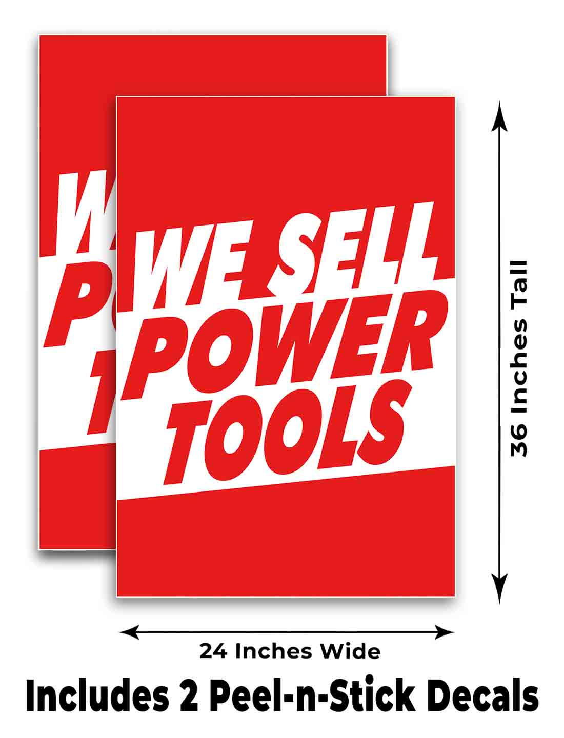 WE SELL POWER TOOLS Signicade 24x36 Aframe Sidewalk Sign Banner Decal ...