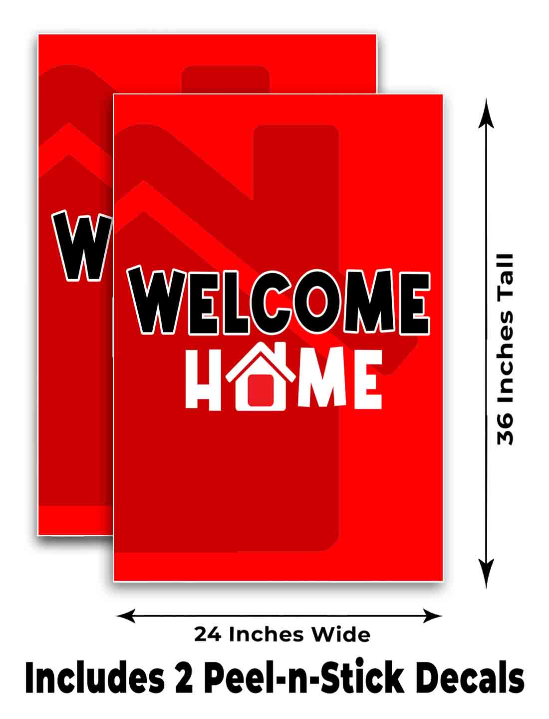 WELCOME HOME Signicade 24x36 Aframe Sidewalk Decal Sign Banner GREETING ...